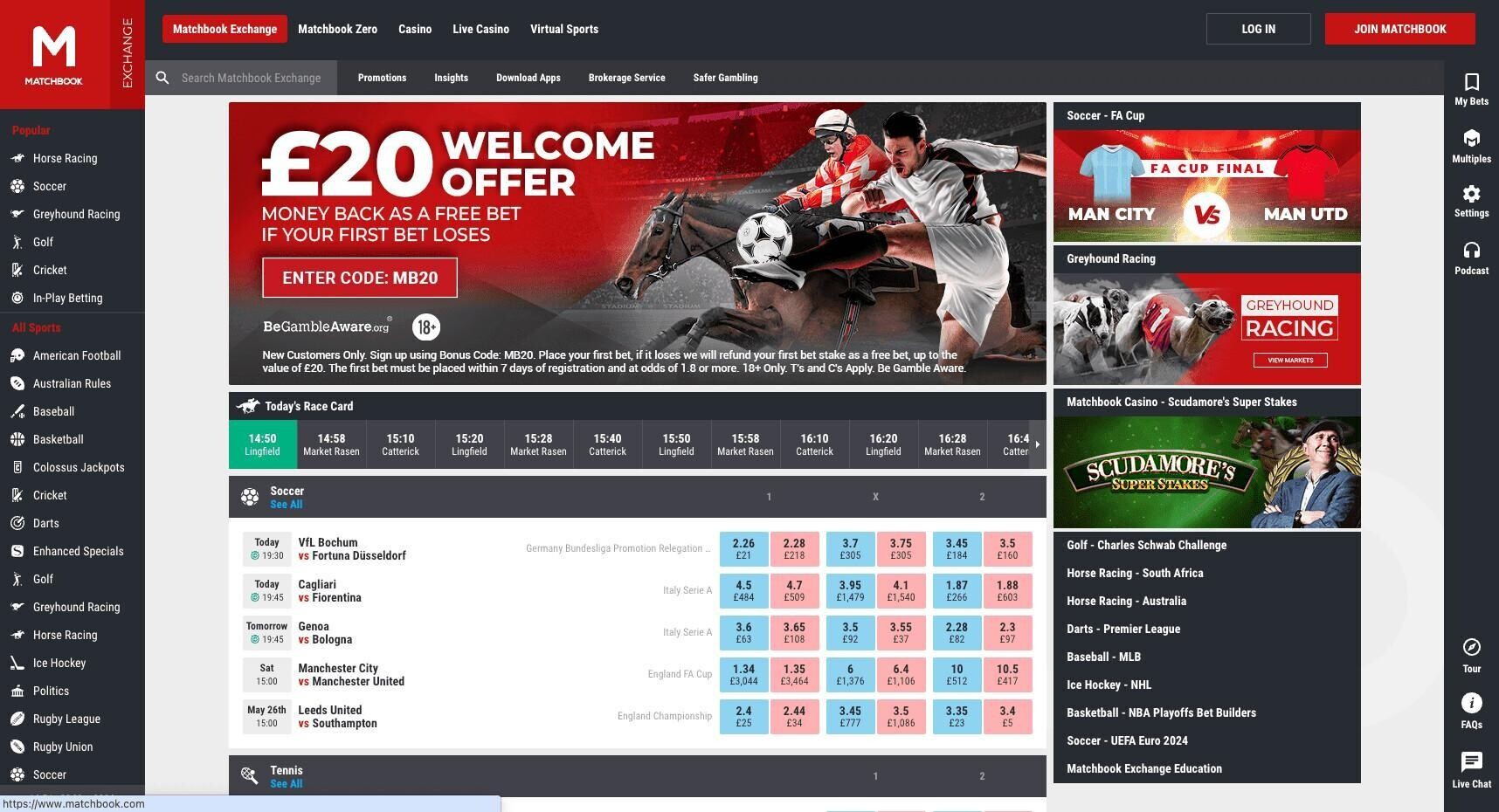Best Betting Exchange Sites List | Comparison & Sign Up Offers