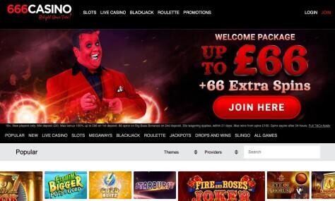 666 Casino - Welcome Package up to £66 + 66 Extra Spins User Reviews
